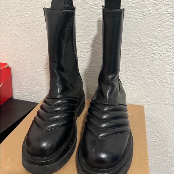 EGO | Shoes | Ego Faux Leather Chunky Boots | Poshmark